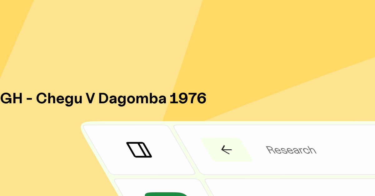 GH - CHEGU v. DAGOMBA | Eskwai